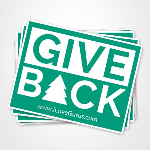 Give Back Sticker – ilovegurus